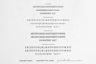 Apostrophe Vintage Serif Font – pixelcolours