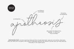 Apotheosis Script Font – pixelcolours