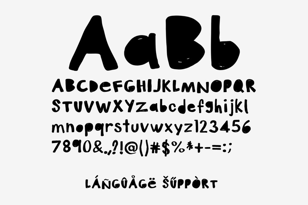 Art Plot Bold Hand Drawn Font – pixelcolours