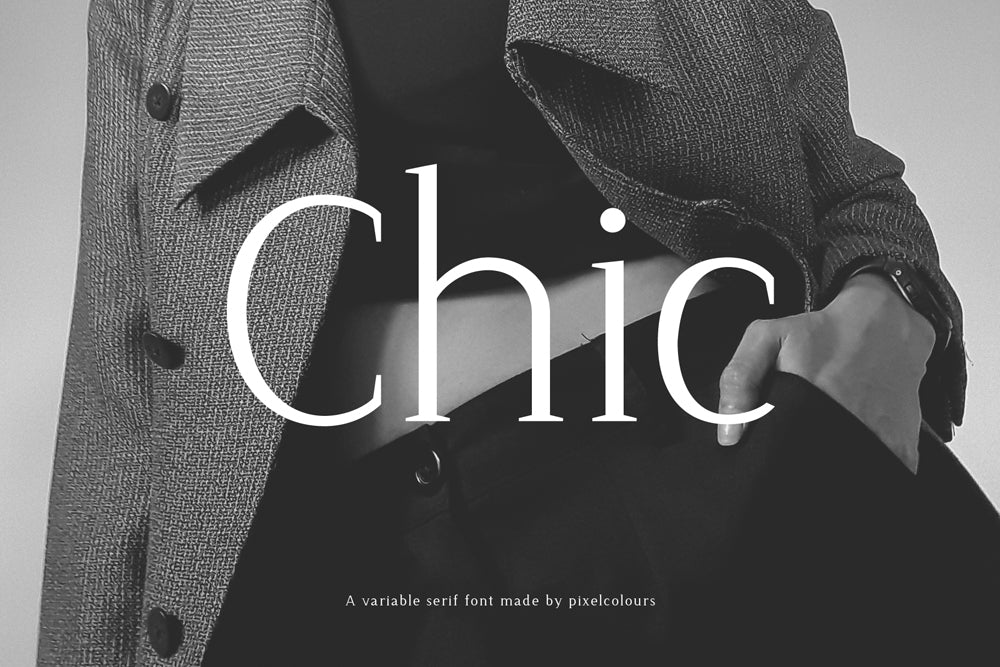 Chic and Stylish Variable Serif Font – pixelcolours
