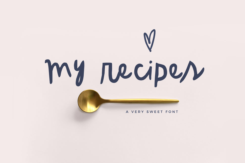 My Recipes Handwritten Font – pixelcolours