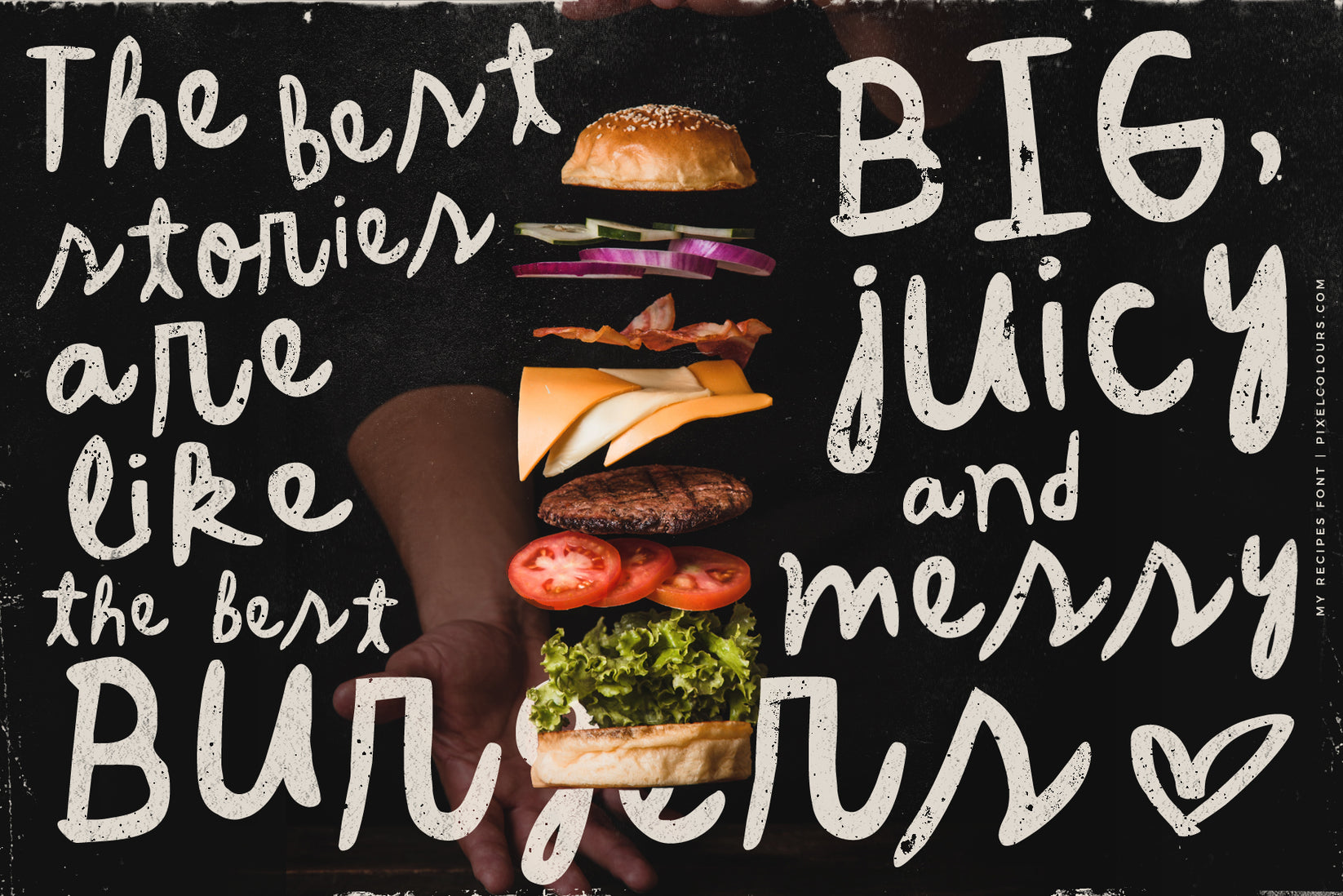 My Recipes Handwritten Font – pixelcolours