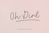 Oh Girl Script Font – pixelcolours